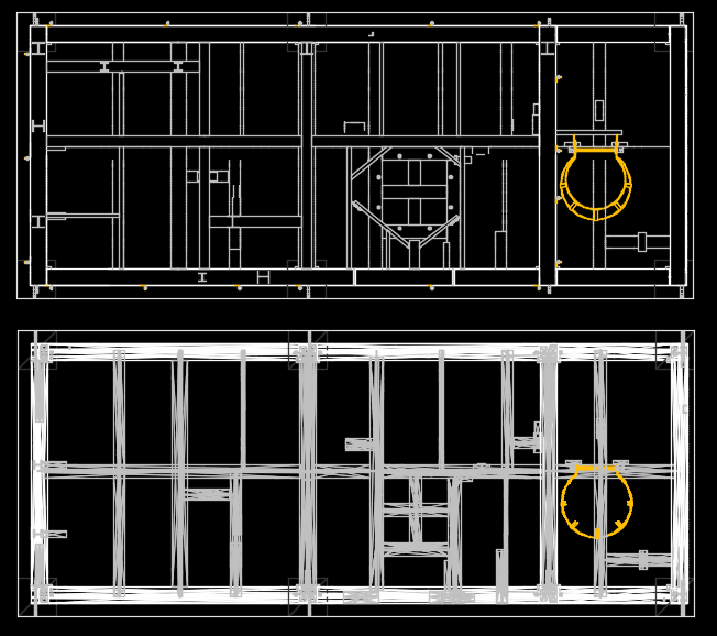Adding jog to ortho cube wrecks viewport by adding non-existant hidden lines - Autodesk Community