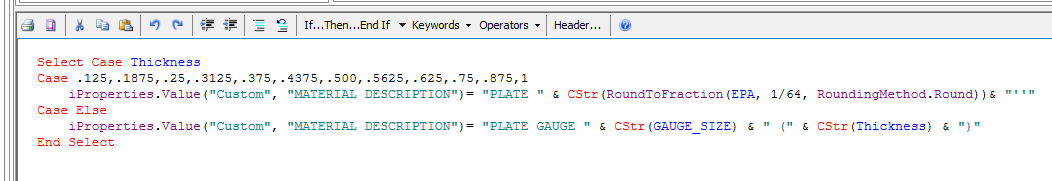 Solved How To Set Custom Iproperty With Strings And Parameter Using Ilogic Autodesk Community
