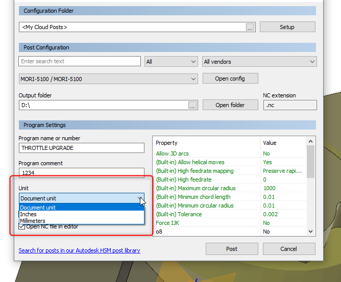 Toolpath and post in MM - Autodesk Community