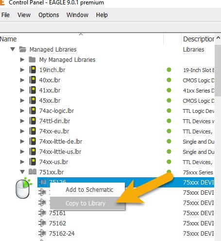 Solved: how to copy a library part to a custom library - Autodesk Community