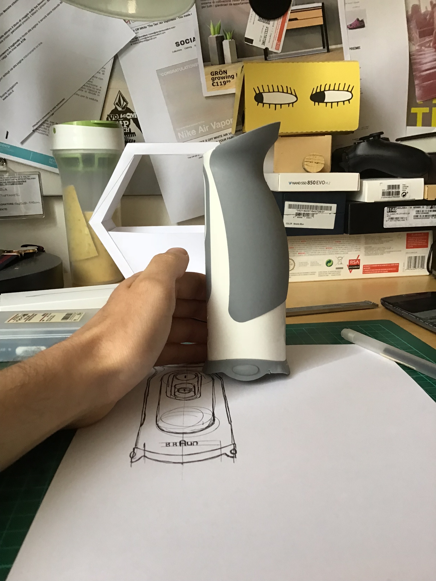 Solved: Help with embossed engraved part - Minipimer shell/grip modeling - - Autodesk Community