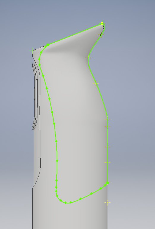 Solved: Help with embossed engraved part - Minipimer shell/grip modeling - - Autodesk Community