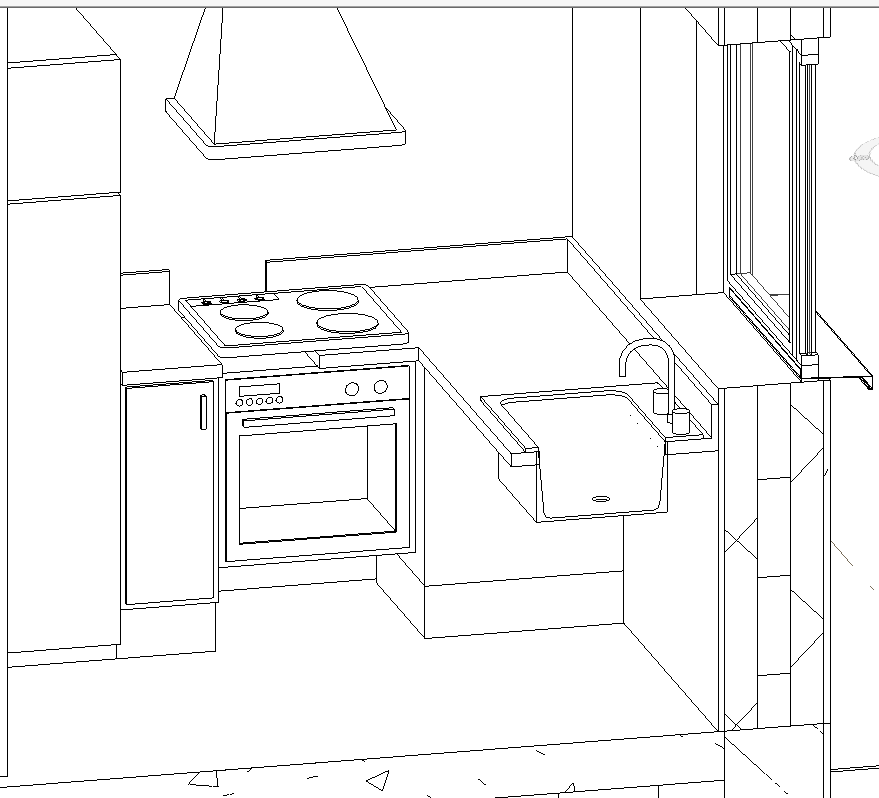 Solved: Hob appears above countertop in 3D/section views but is below ...