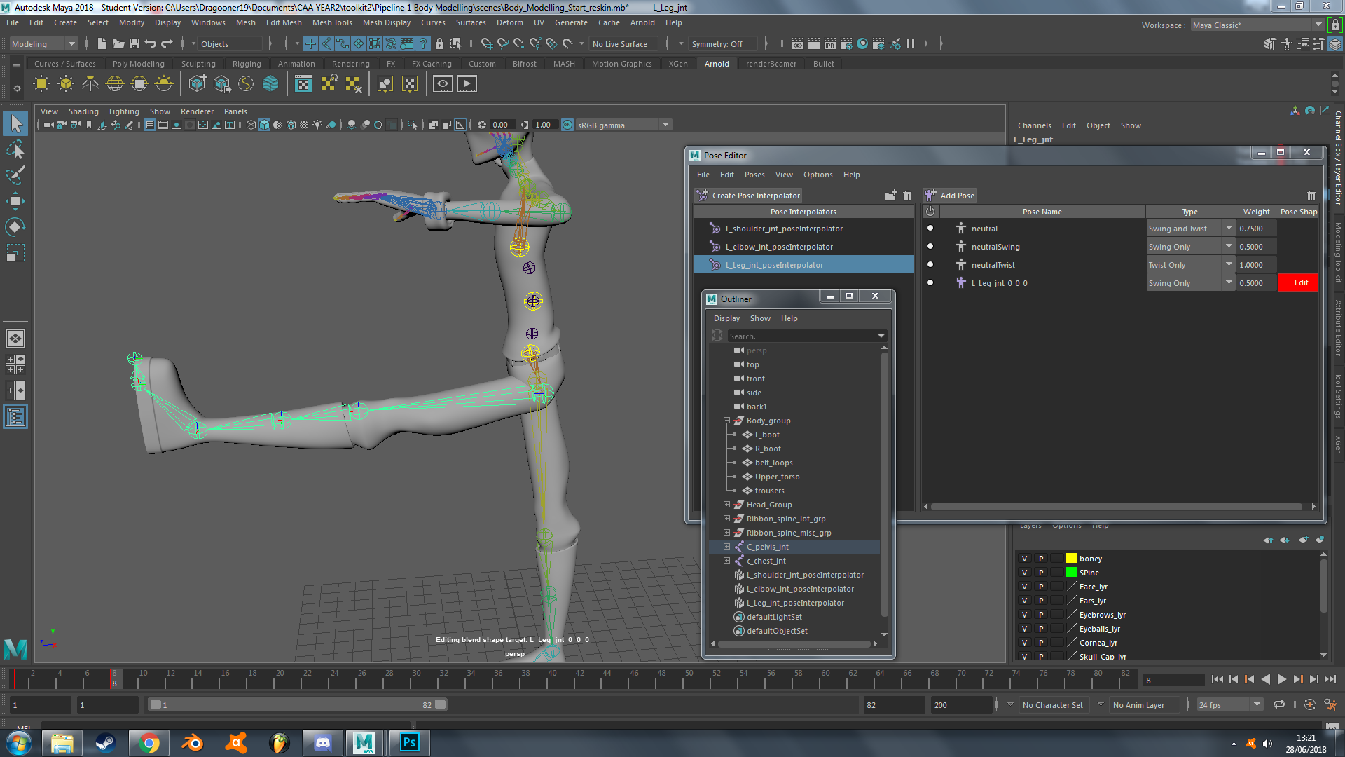 Pose Interpolation: Create new pose also creates new objects ...