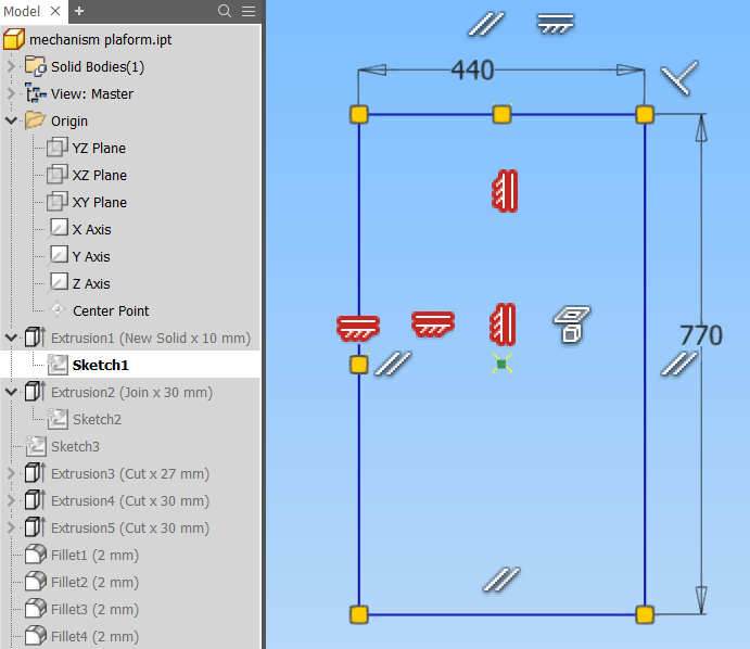 Dynamic simulation of parallelogram mechanism - Autodesk Community