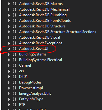Namespace Autodesk.Revit.UI has no members - Autodesk Community