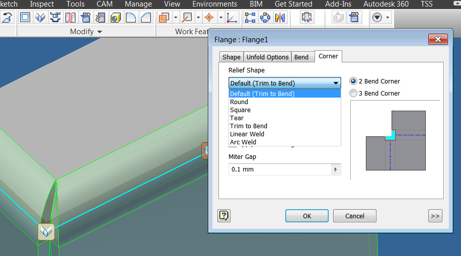 Bend relief - big holes!! - Autodesk Community