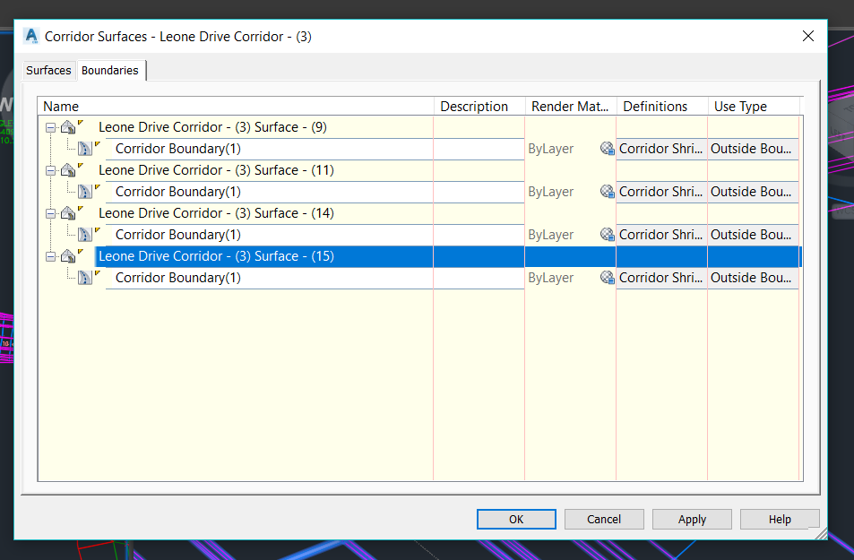 Solved: Empty Corridor Surface - Autodesk Community