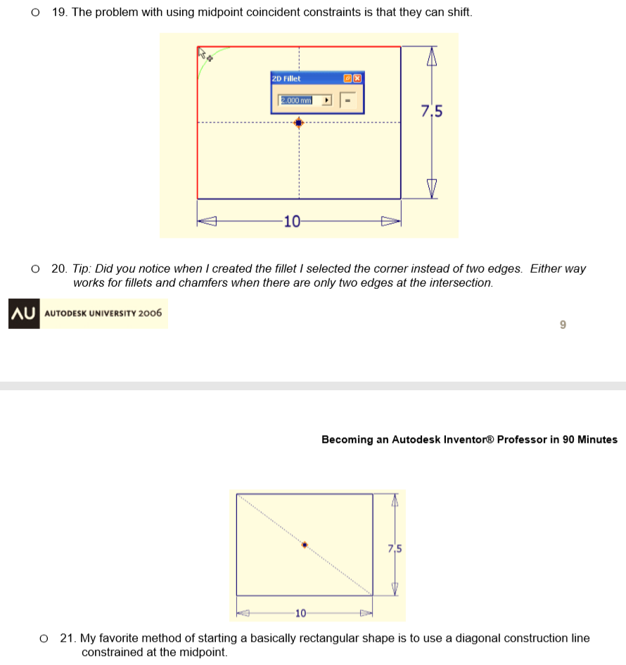 Solved: Fillet in Sketch alters diminsions of rectangle - Autodesk ...