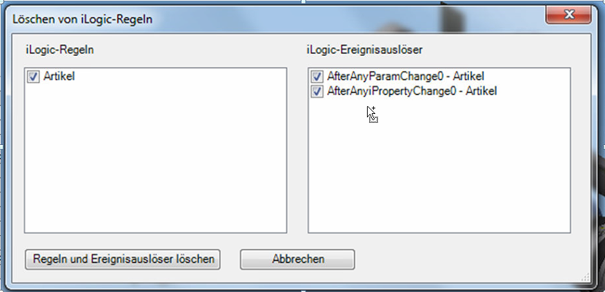 Switching off iLogic Rule deleting message box by opening - Autodesk Community