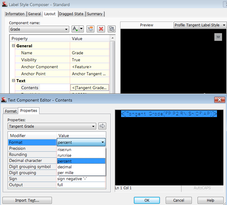 Profile Alignments - Change Setting from Slope to Gradient - Autodesk ...