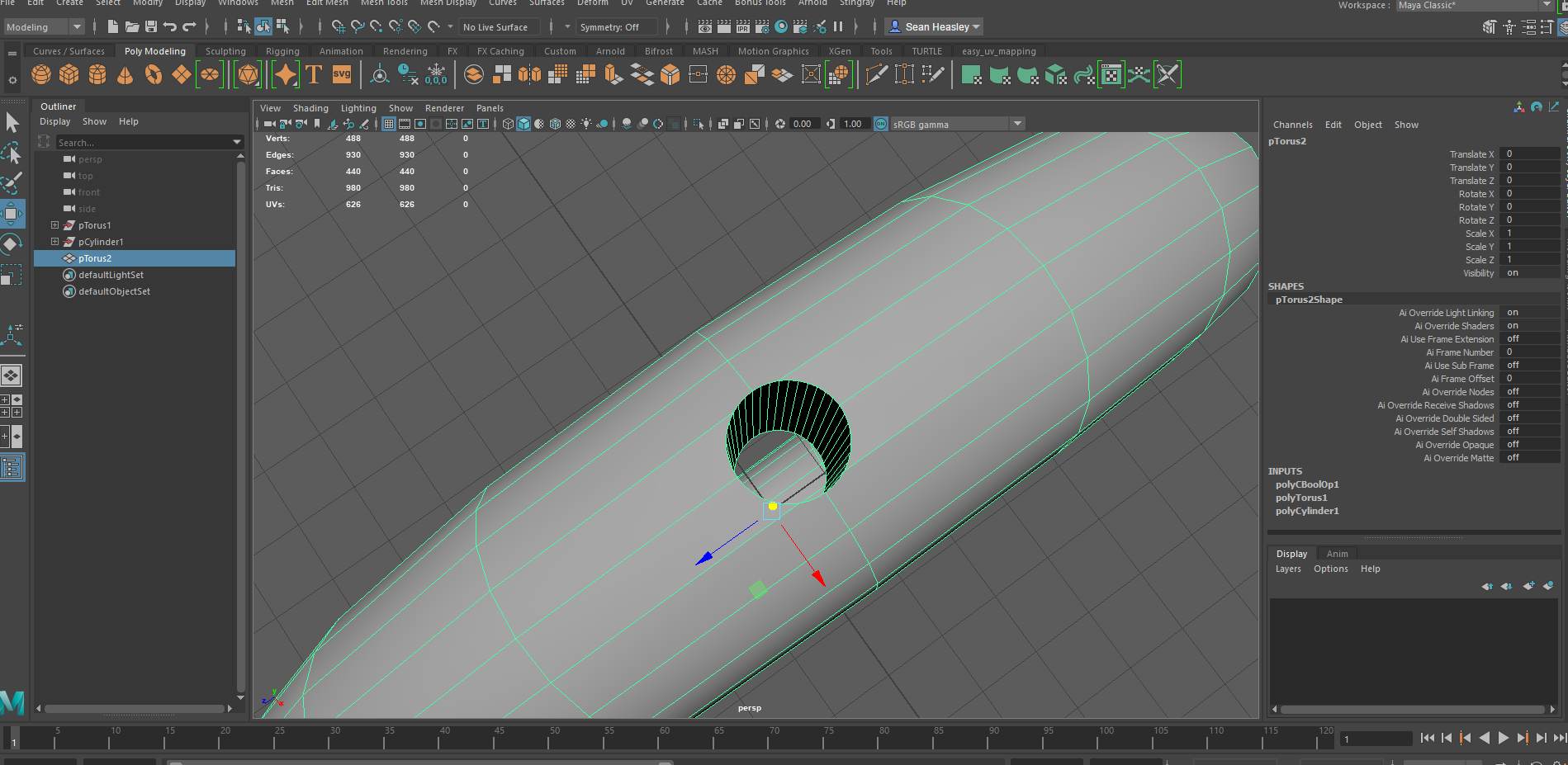 Solved: how to boolean and smooth at the same time ?! - Autodesk Community