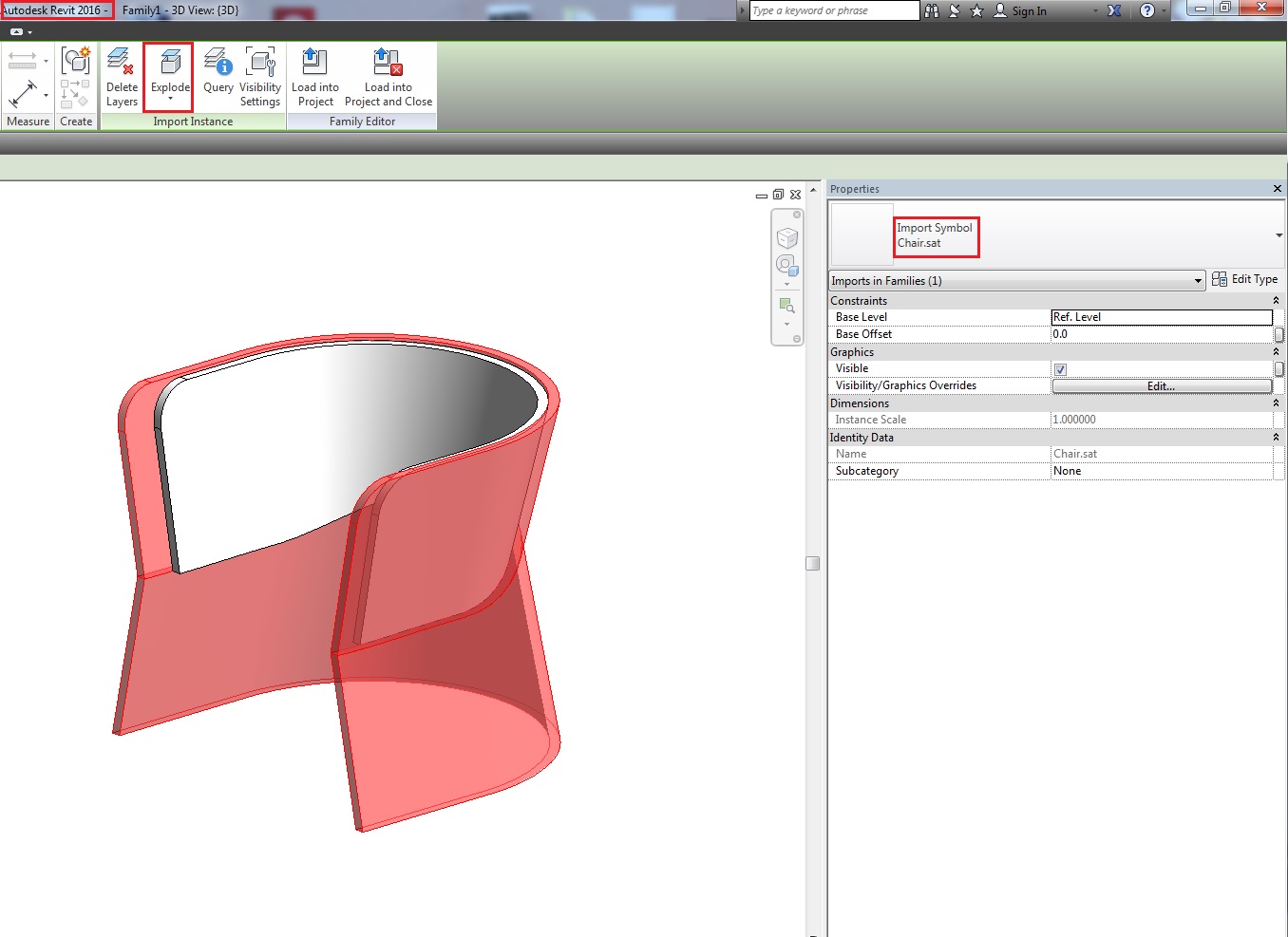 Applying Materials to imported SAT files in a .rfa - Autodesk Community