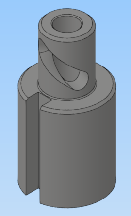 Solved: helical slot through Diameter - Autodesk Community