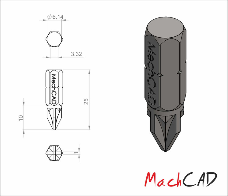 Phillips Head Screwdriver Drawing