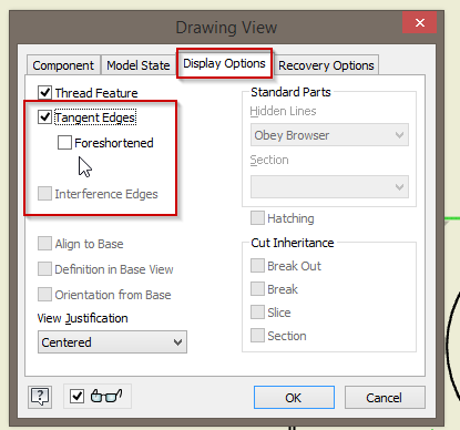 Solved: Inventor Drawing View Missing Lines On Intersection Cutting ...