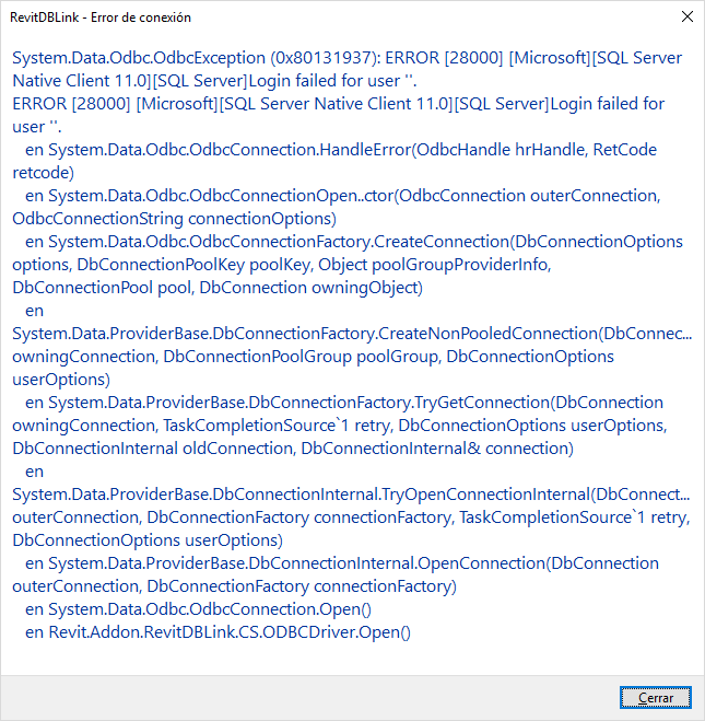 Revit DB Link 2018 SQL Server 2014 Connection - Autodesk Community