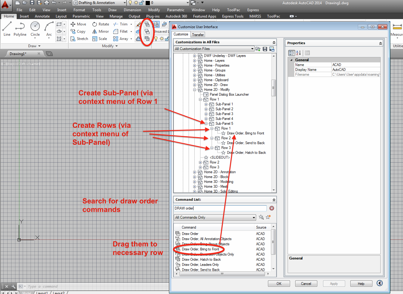 Customize panels in the ribbon - Autodesk Community