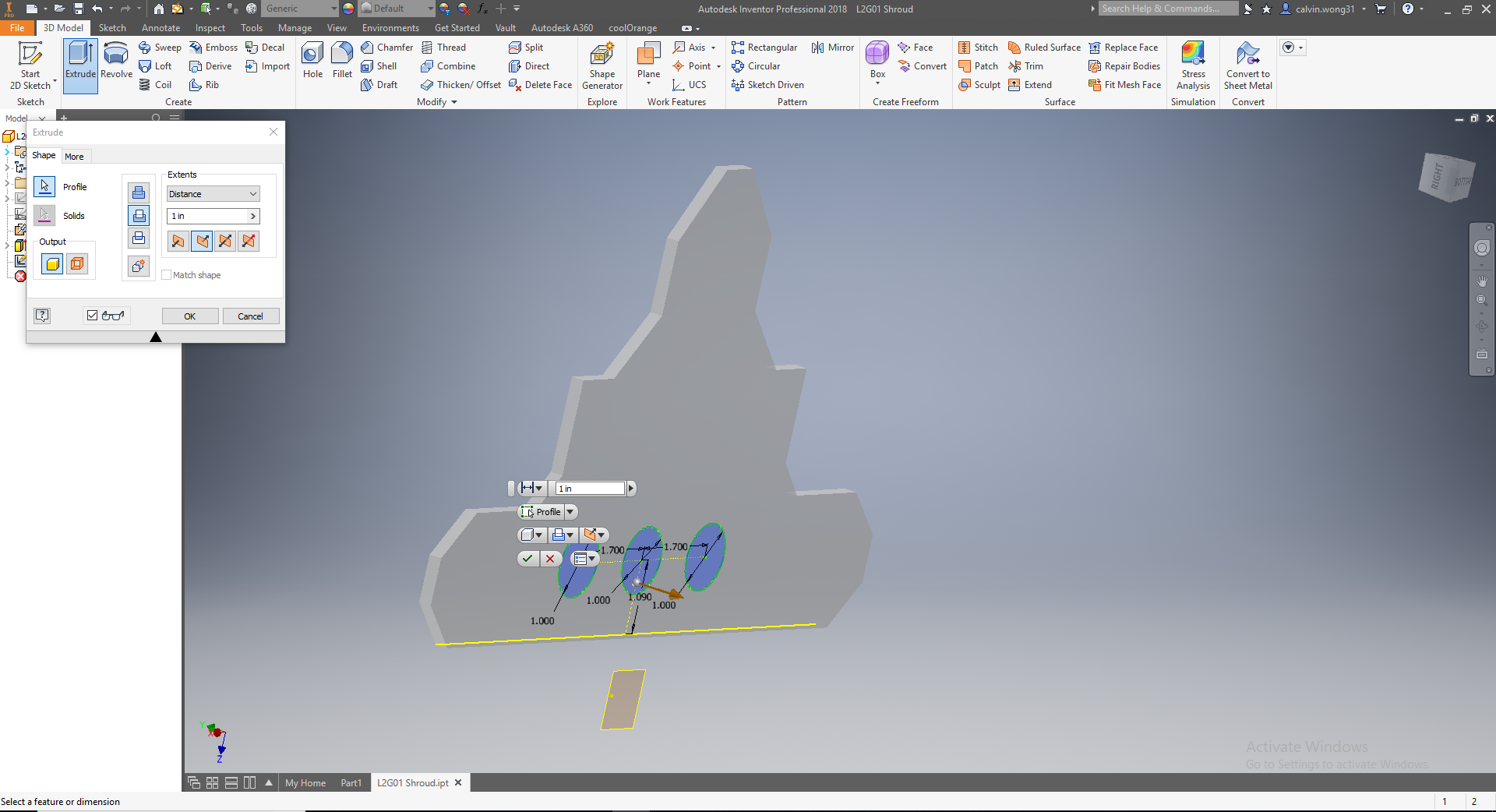 Solved: Inventor Cannot Extrude Cut A Circle - Autodesk Community