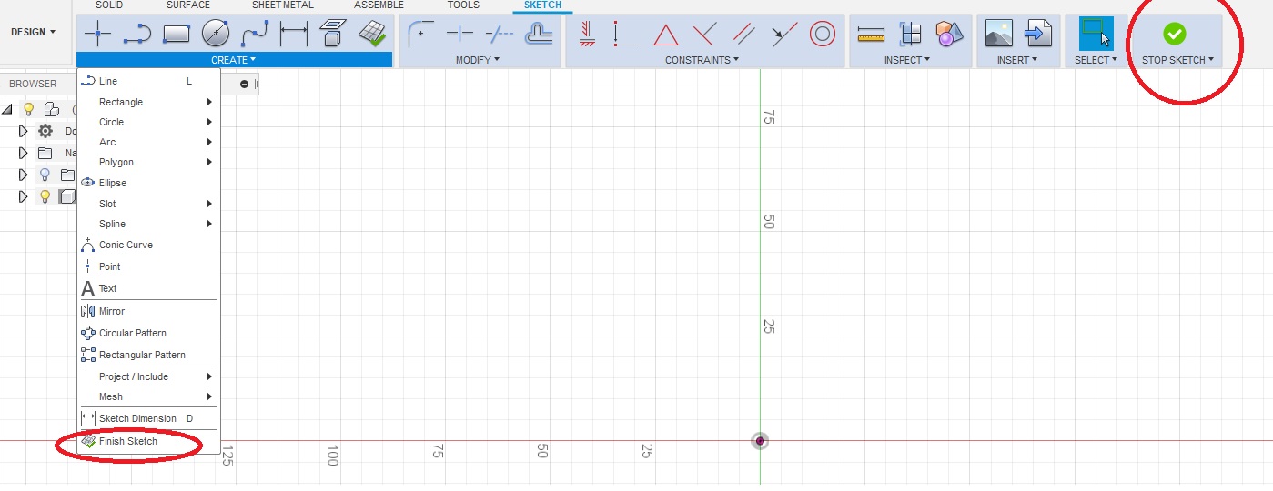 Solved: Stop sketch x finish sketch ? - Autodesk Community