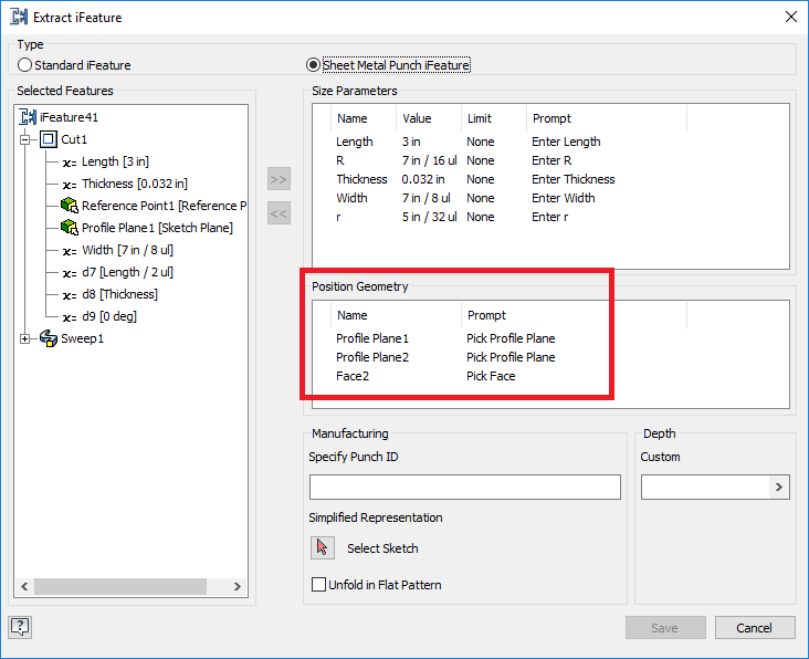 Issues creating Ifeature punch with Sweep - Autodesk Community