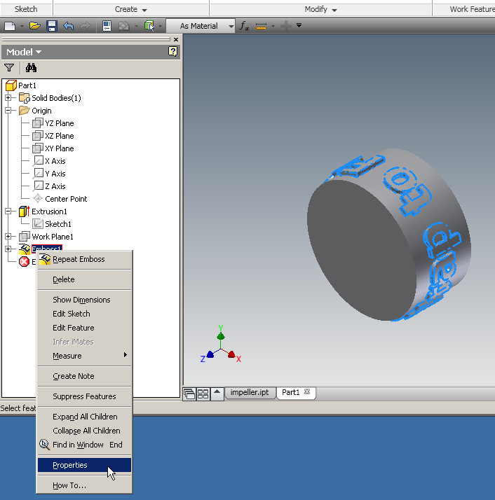 Solved: Emboss Color Issue - Autodesk Community