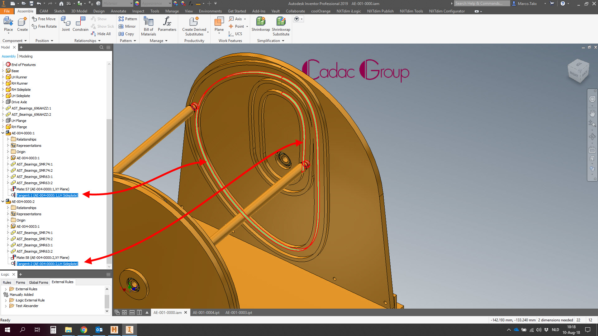 Solved: Tangent Constraint results vary - Autodesk Community