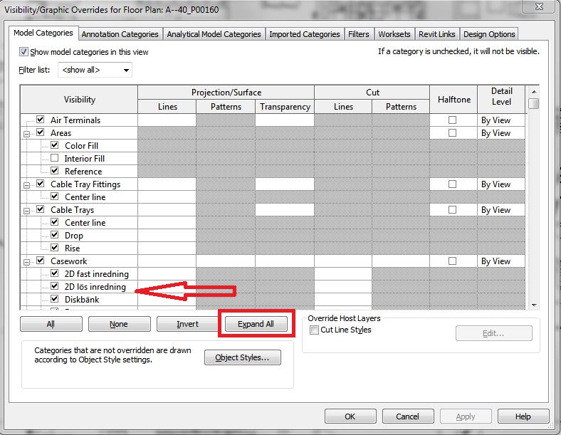 Visibility Graphics 'Collapse All' - Autodesk Community