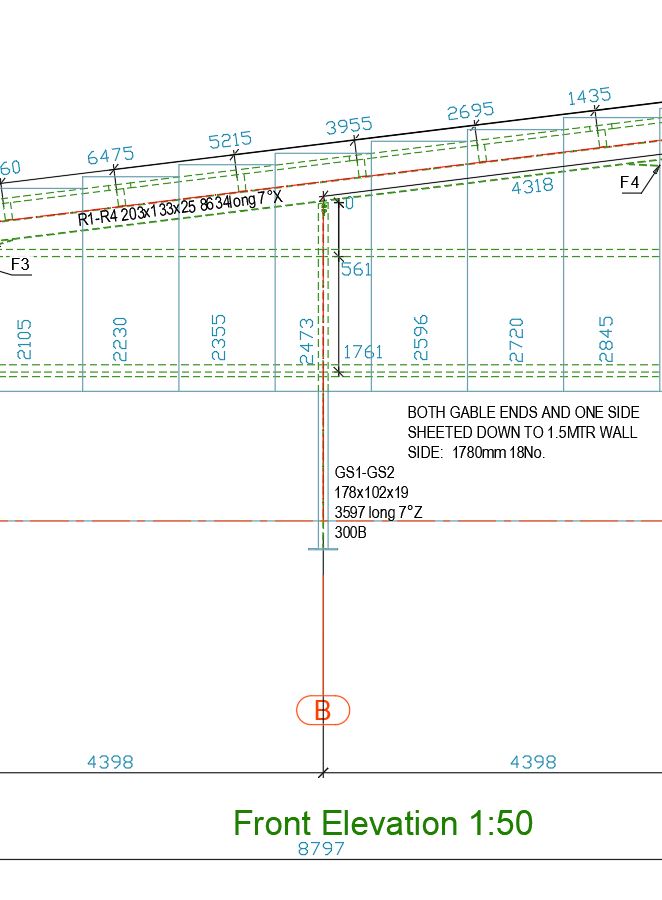 Displaying only the outer edges of cladding on elevation views ...