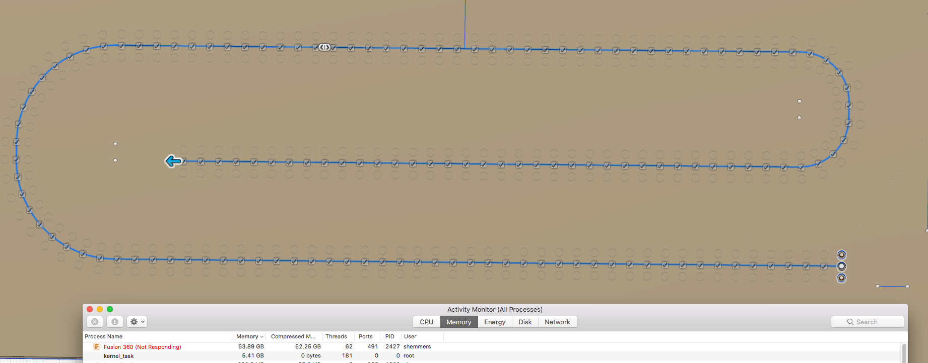 Solved: Pattern along path hangs on corners - Autodesk Community
