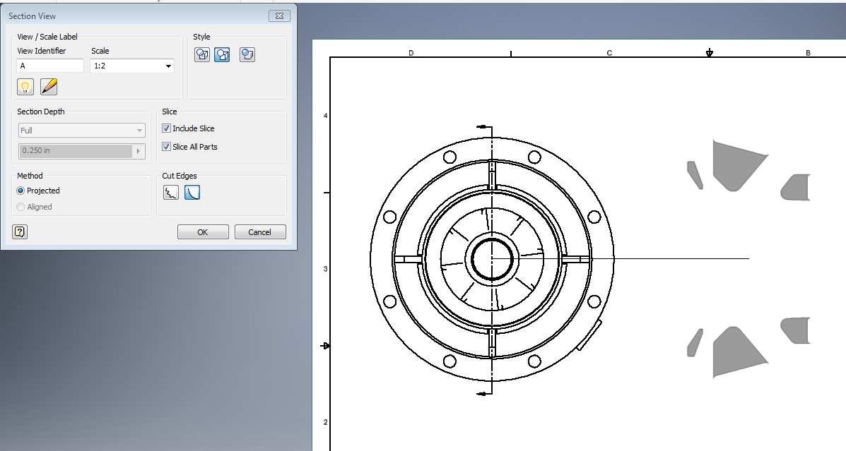 Solved: Inventor 2017 Section View Not Including Primary Solid Body ...