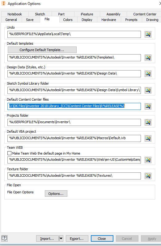 Solved: Content center relocation to shared drive issues - Autodesk Community