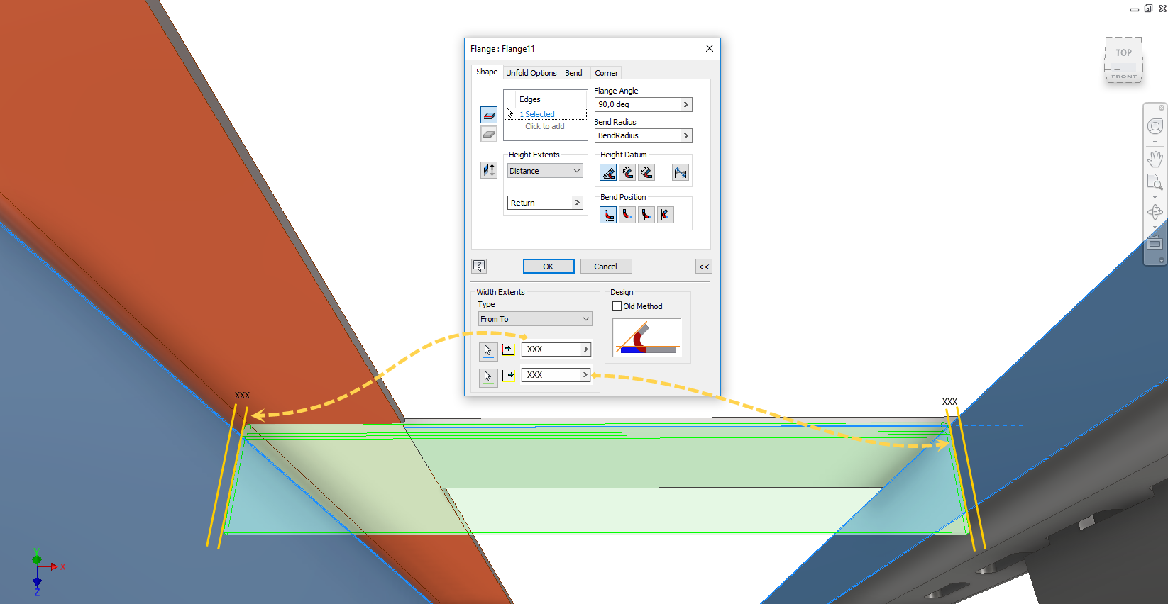 Ability to specify offset from extrusion start/end faces - Autodesk Community