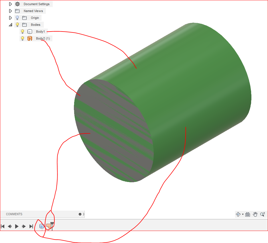 Solved: extrude circle from cylinder - Autodesk Community
