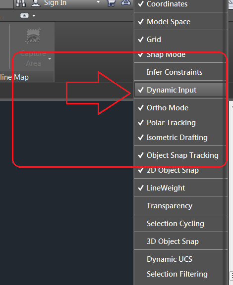 Solved: Dynamic Input Symbol/Icon not visible on desktop for AutoDEskAutoCad2017 - Autodesk ...