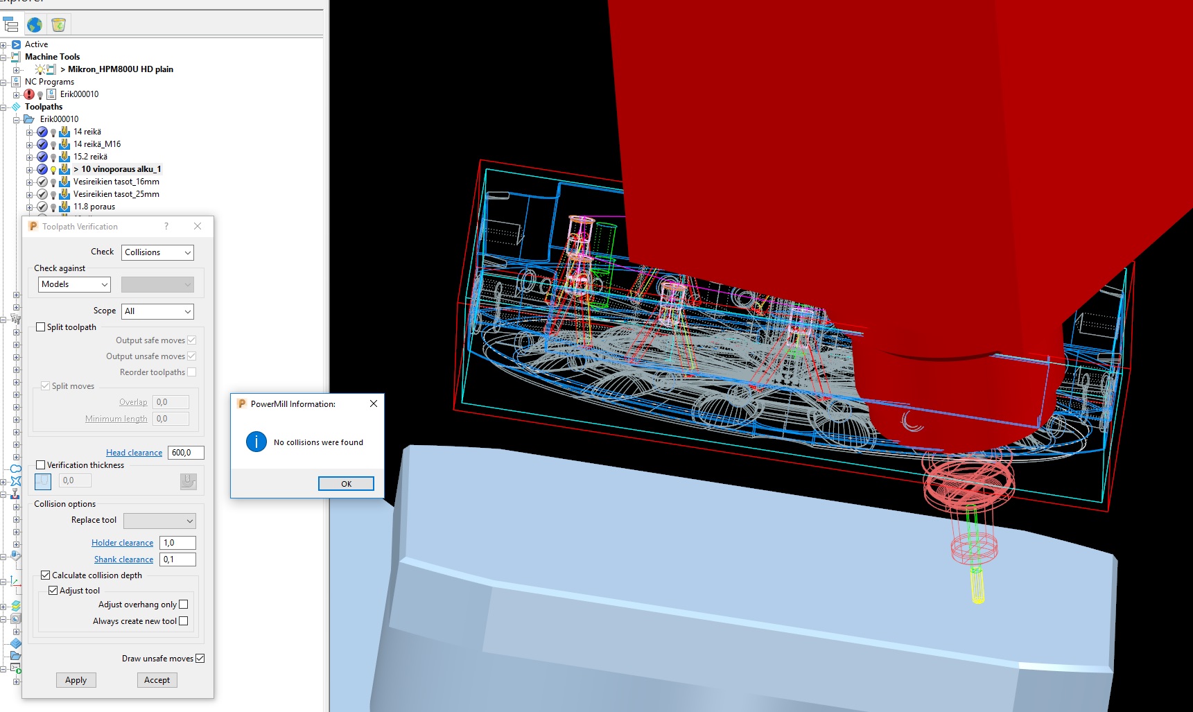 Tool Collapsing Through Part In Simulation With 5 Axis Drilling Toolpath Autodesk Community 5243