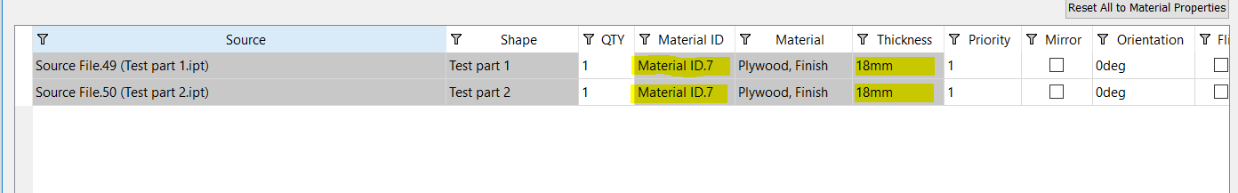 Change Nest Material - Autodesk Community