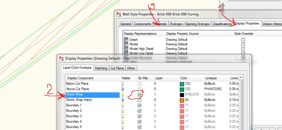 Solved: Editing the wall display color in AutoCAD Architecture ...