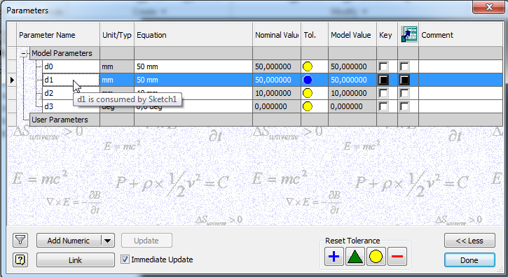 Solved: How to find dimension in part model from dim (d#) in Parameters dialog - Autodesk Community