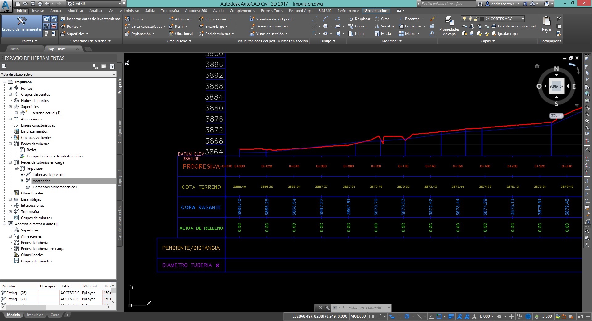 No se configura la longitudes 2D de tuberias en los perfiles - Autodesk ...
