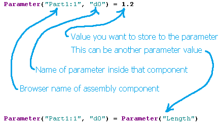 Solved: Changing part parameters from an asssembly. iLogic - Autodesk Community