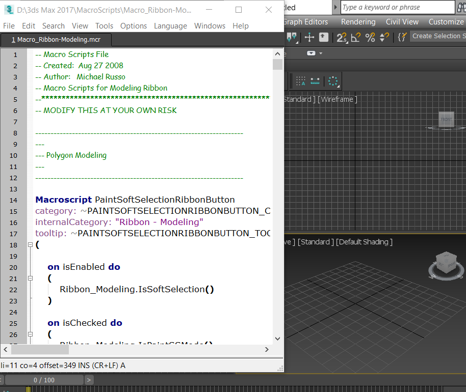 Macroscript SubobjectConvertElement - Autodesk Community