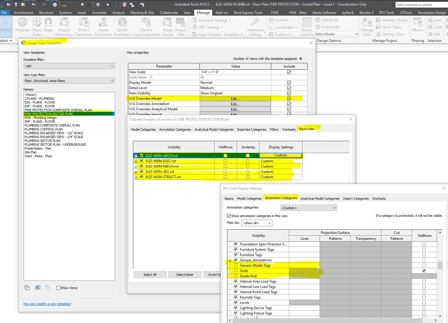 Expose RVT Template Link Display settings in API - Autodesk Community