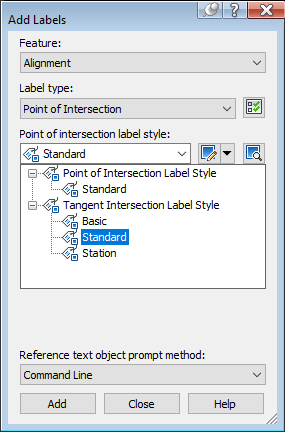 Solved: How do I add a Tangent Intersection Label to an alignment?? - Autodesk Community