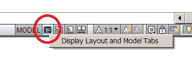 I've lost my model/layout tabs - Autodesk Community