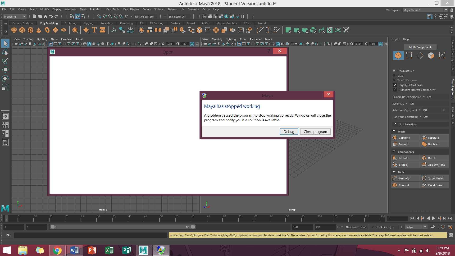 Solved: Maya 2018 crashes when opening the file browser for anything ...