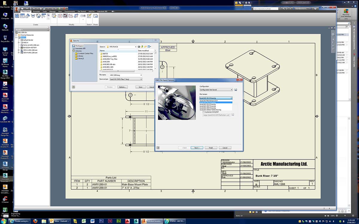 Solved: Trouble saving inventor dwg files down to previous version ...