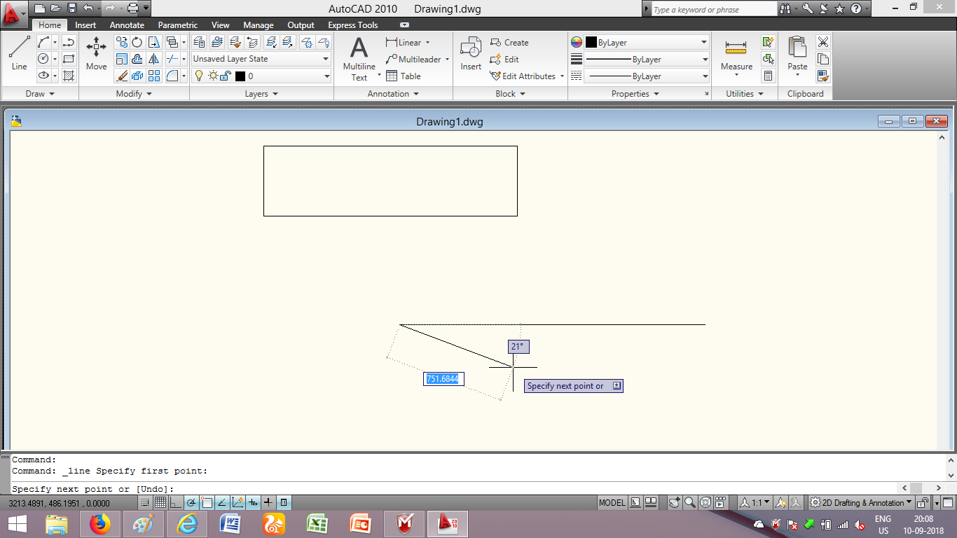 Why can't i draw a line? from same line - Autodesk Community