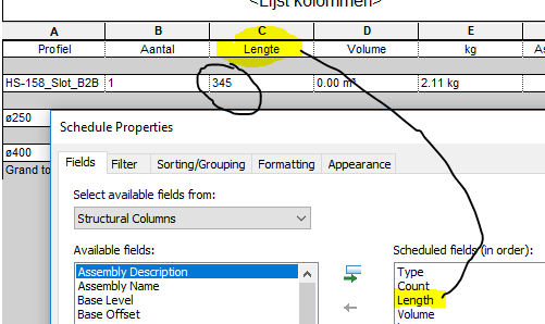 Solved: Length parameter for schedules - Autodesk Community