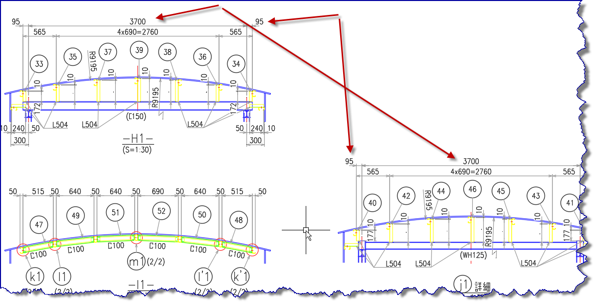 Annotative dimensions have same properties but shows different ...
